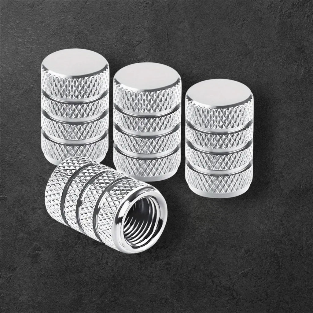 Silver Valve Stem Caps